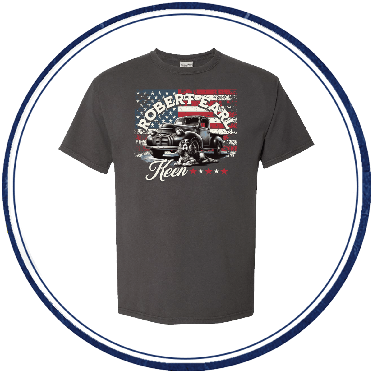 REK Distressed Flag T-shirt – Robert Earl Keen